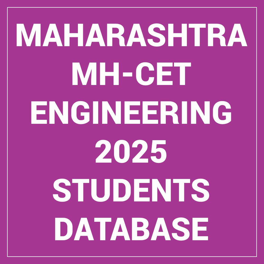 Maharashtra MH-CET Engineering 2025 Students Database - JC Techsoft Solution